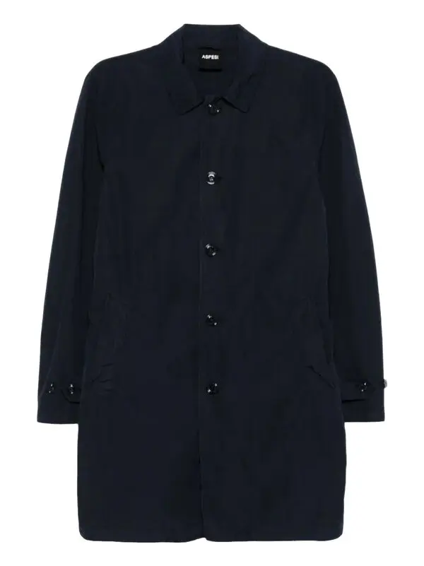 Aspesi Single-breasted Casual Jacket - Black