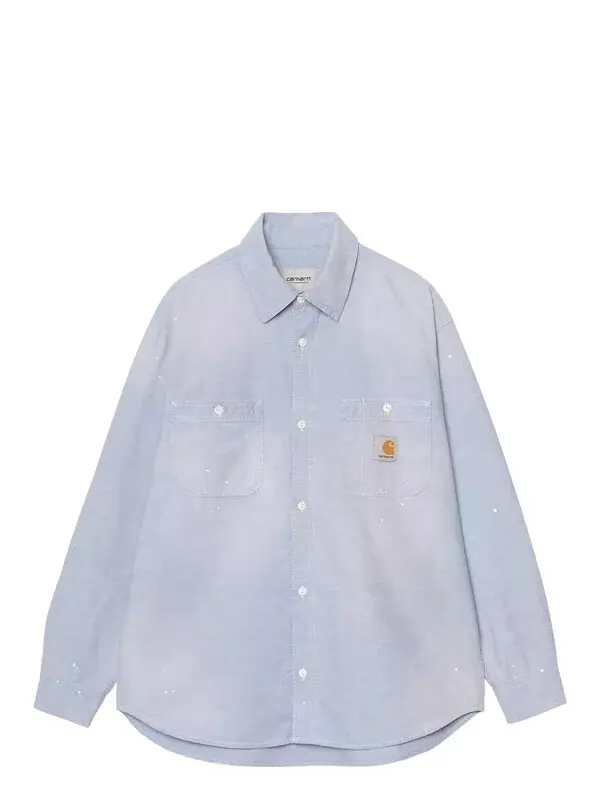 Carhartt Work In Progress Chest-pocket Logo-detail Shirt - Blue