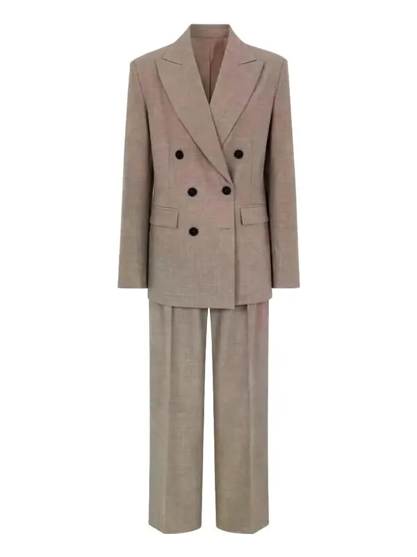 ROOM76 Oslo Double-breasted Suit - Neutrals