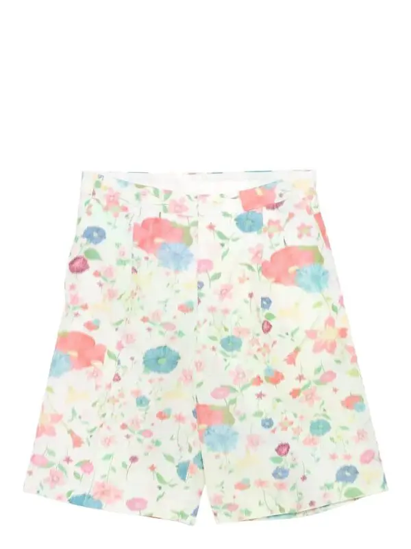 WALTER VAN BEIRENDONCK All-over Floral-print Shorts - White