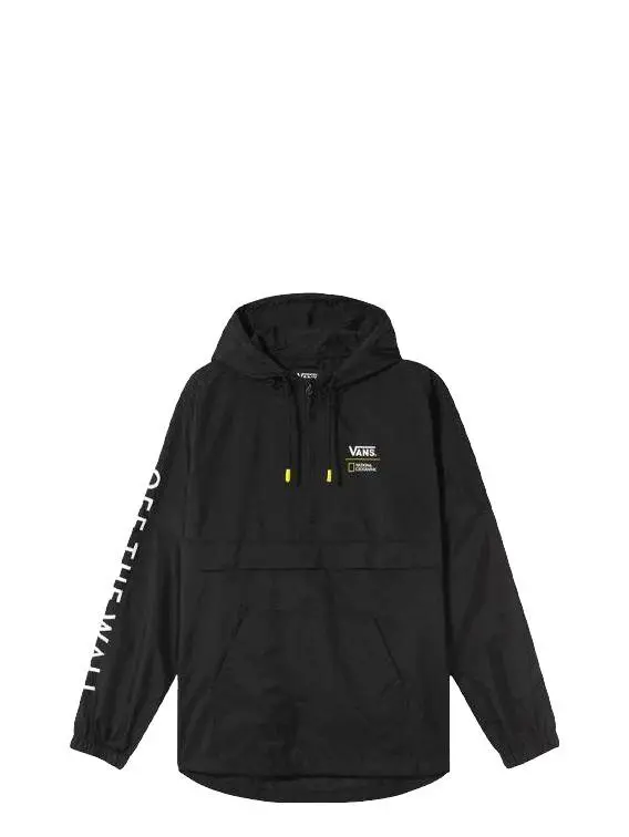 VANS X Crossover Printing Logo Hooded Jacket - Black