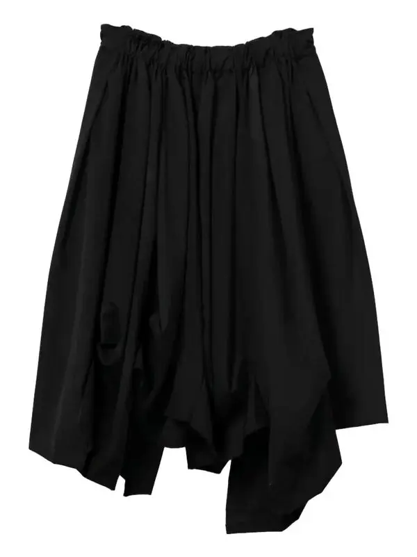 Comme Des Garçons Asymmetric Panelled Shorts - Black