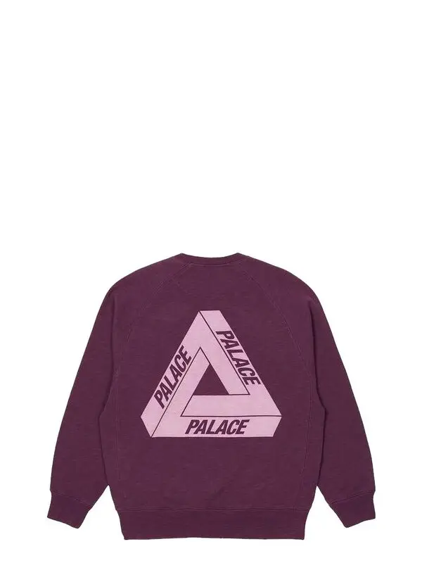PALACE Tri-ferg Slub Crew - Purple