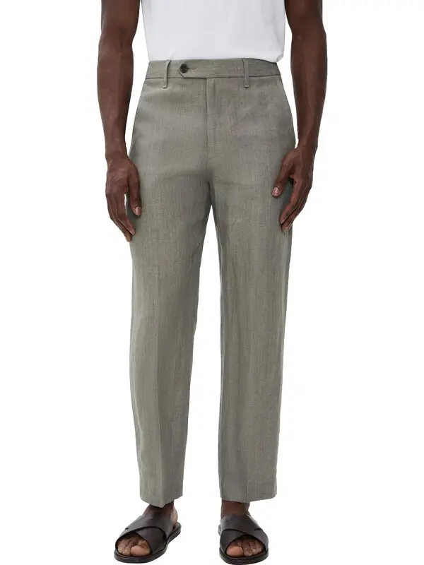 Rag & Bone Evan Linen Trousers - Grey