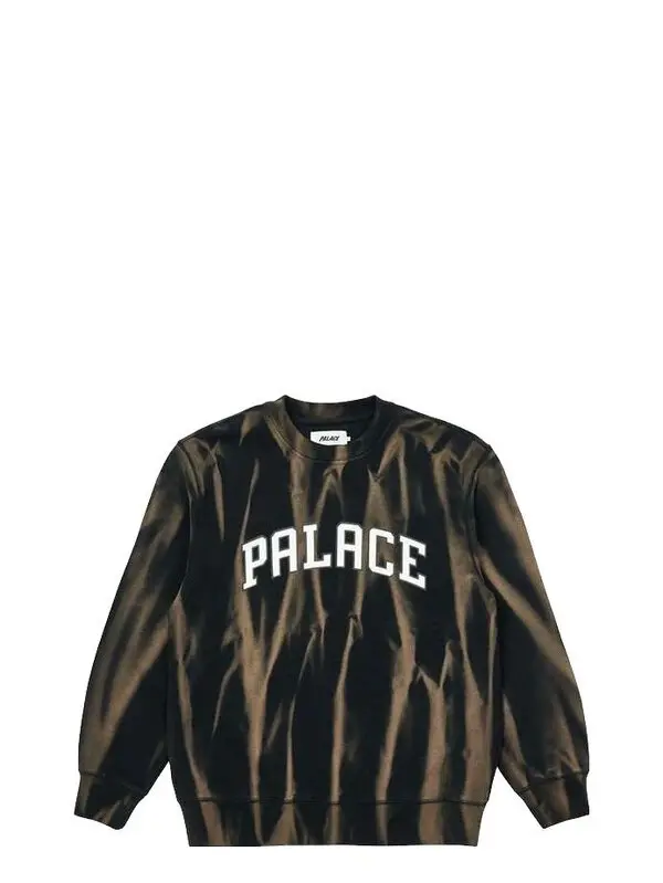 PALACE Tie Dye Letter Sweatshirt - Black