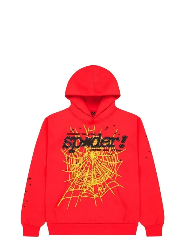 SP5DER P*nk V2 Hoodie - Red