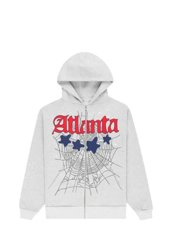 SP5DER Atlanta Full Zip Hoodie - Grey
