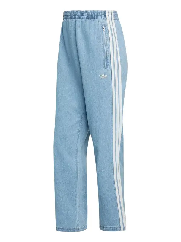Adidas Denim Firebird Pants - Light Blue