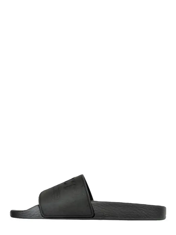 Gucci Logo Rubber Slide - Black