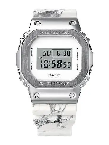 Casio G-shock Shockproof Analog/digital Watch - White Silver