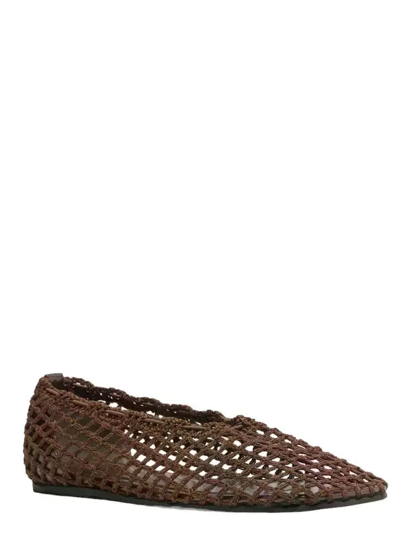 Proenza Schouler Slant Crochet Ballet Flats - Brown