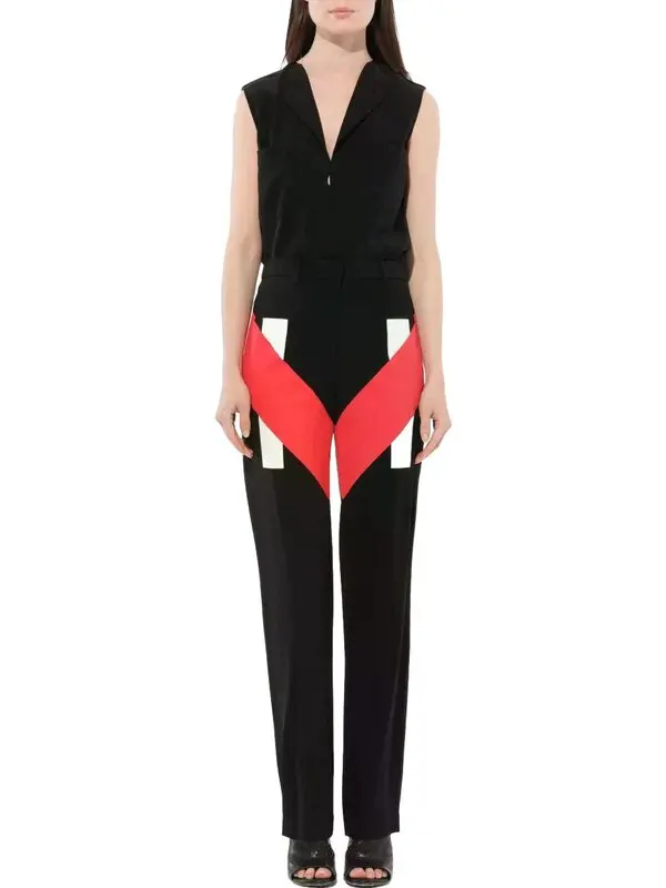 Givenchy Colour-block Tailored Trousers - Black