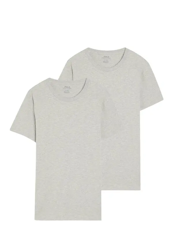 Polo Ralph Lauren Logo-embroidered Stretch-cotton T-shirt - Grey
