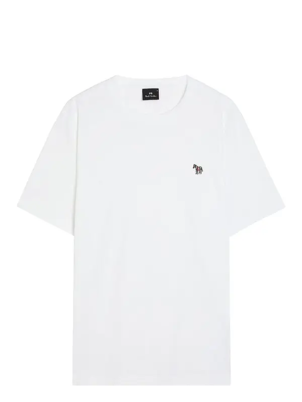 Paul Smith Appliquéd Cotton T-shirt - White