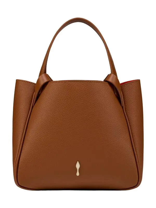 CHRISTIAN LOUBOUTIN Bettina Mini Leather Tote Bag - Brown