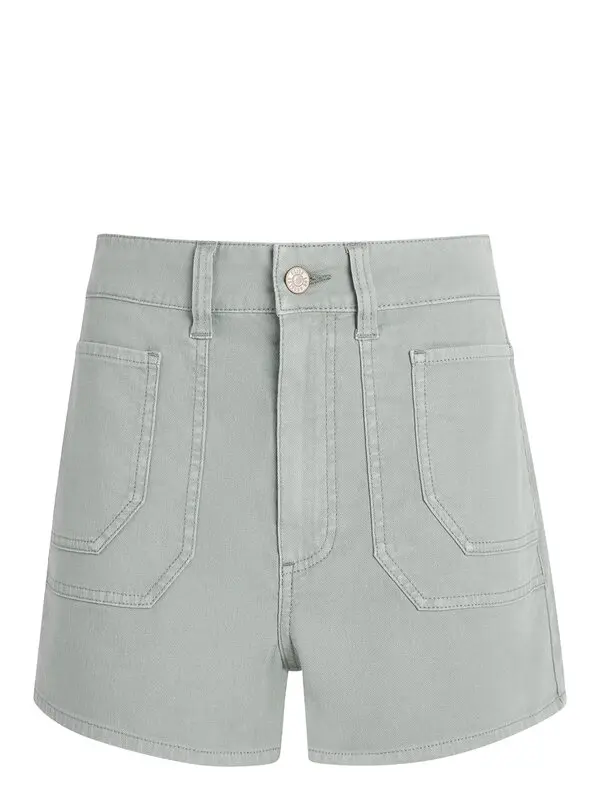 Paige Laken High-rise Denim Shorts - Green