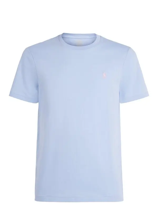 Polo Ralph Lauren Cotton Custom-fit Polo Pony T-shirt - Blue