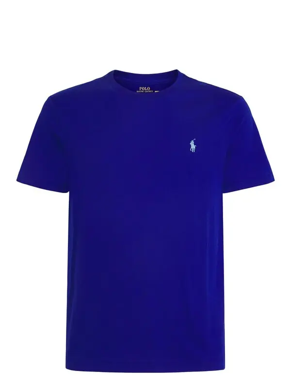 Polo Ralph Lauren Cotton Custom-fit Polo Pony T-shirt - Blue