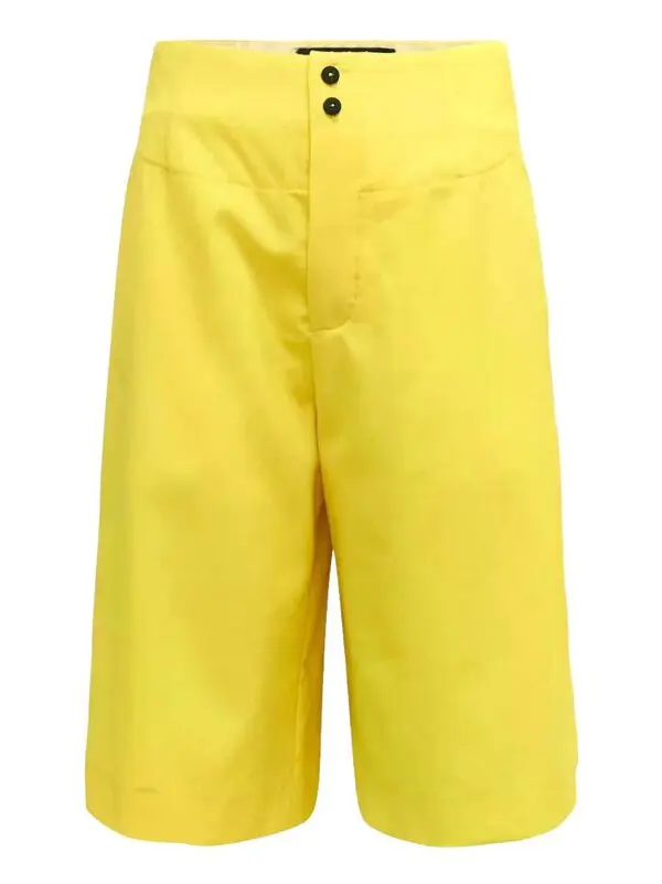 Jacquemus Moisson Tailored Wool Shorts - Yellow