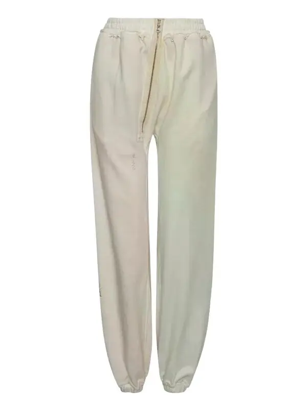OPEN YY Curved-zip Track Pants - Neutrals