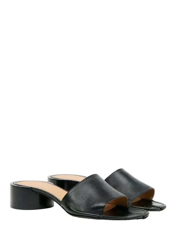 MAISON MARGIELA Leather Tabi-toe Sandals - Black