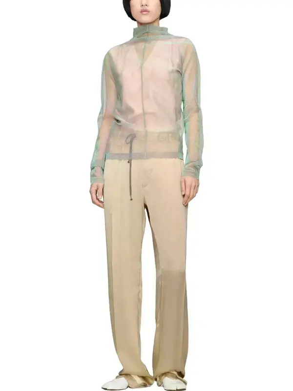 MAISON MARGIELA Drawstring Straight-leg Trousers - Neutrals