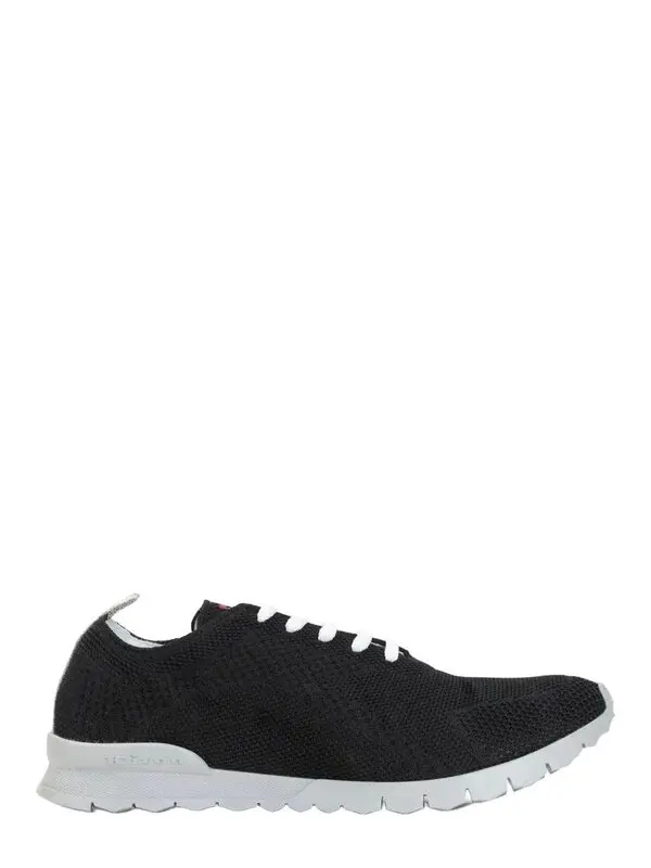 Kiton Knit Lace-up Sneakers - Black