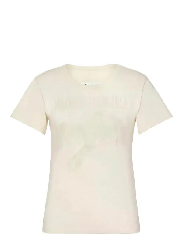 MAISON MARGIELA Four-stitch Bird Motif T-shirt - Neutrals