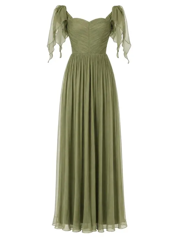 ROSERRY Elizabeth Silk Gown - Green