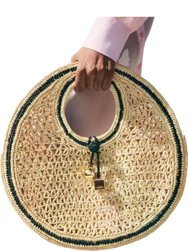 Jacquemus Spiaggia Small Round Bag - Neutrals