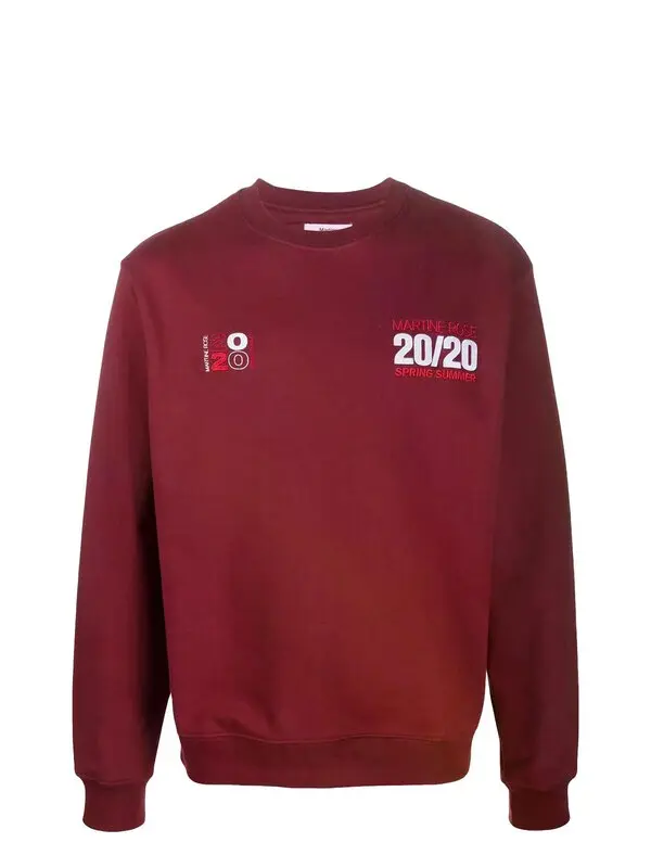 Martine Rose Embroidered Logo Sweatshirt - Red