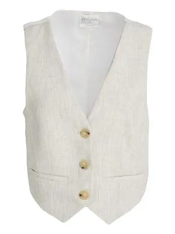 FORTE_FORTE Tailored Vest - Grey