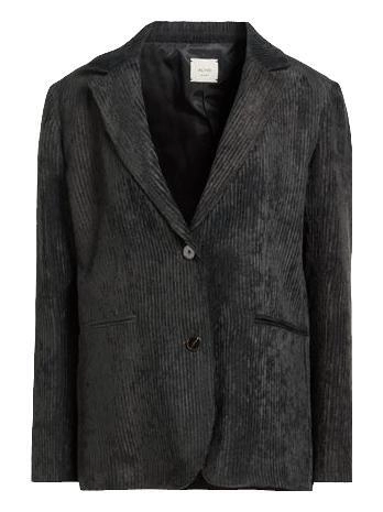 ALYSI Single-breasted Viscose Blazer - Charcoal