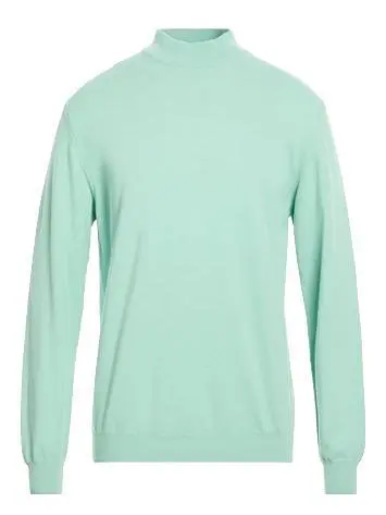 WOOL & CO Turtleneck Merino Wool Pullover - Blue