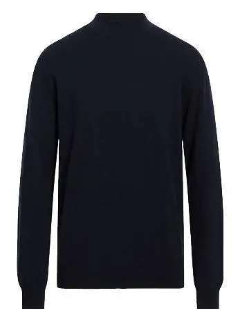 WOOL & CO Turtleneck Merino Wool Pullover - Navy