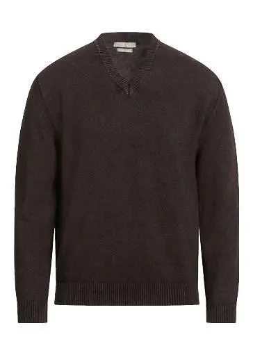 DANIELE FIESOLI Cashmere V-neck Sweater - Dark Brown