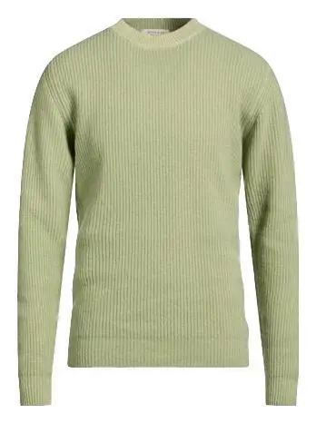 WOOL & CO Merino Wool Crewneck Sweater - Green