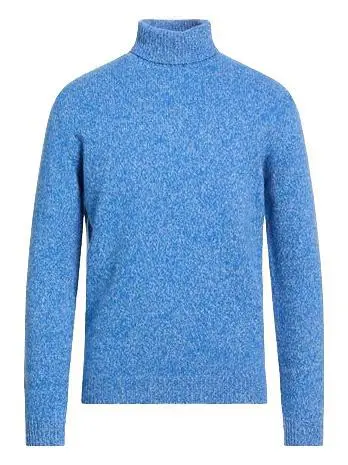 WOOL & CO Turtleneck Wool" Pullover - Blue