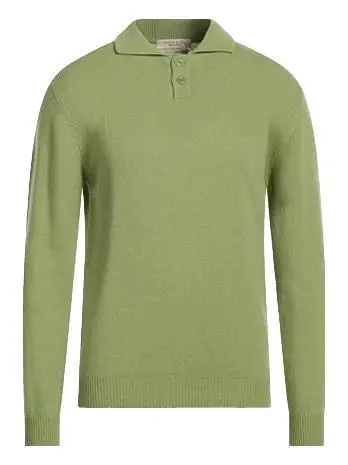 WOOL & CO Light Fine Knit Wool Sweater - Green