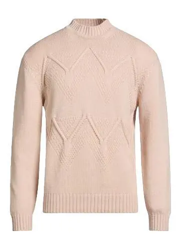 WOOL & CO Blush Merino Wool Crewneck Sweater - Pink