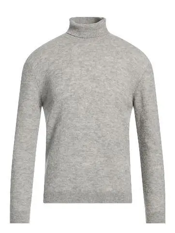 DANIELE FIESOLI Light Merino Wool, Polyamide, And Cashmere Turtleneck Sweater - Grey