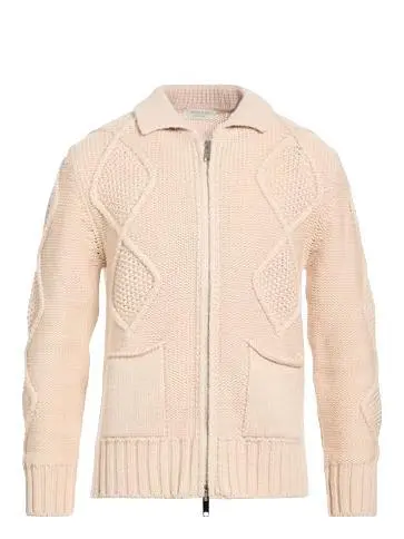WOOL & CO Merino Wool Zip-up Cardigan - White
