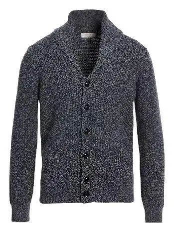WOOL & CO Mélange Wool Blend Cardigan - Navy