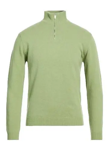 WOOL & CO Light Mélange Fine Knit Sweater - Green