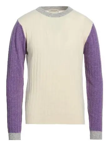 WOOL & CO Cream Virgin Wool And Cashmere Sweater - White
