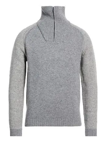 WOOL & CO Light Wool & Polyamide Half-zip Pullover - Grey