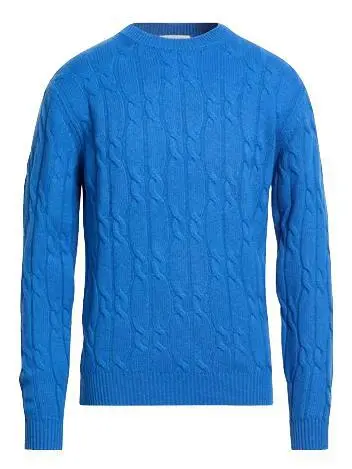WOOL & CO Crewneck Wool Blend Sweater - Blue