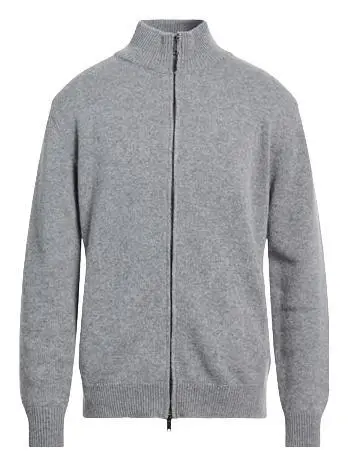WOOL & CO Mélange Wool & Polyamide Cardigan - Grey