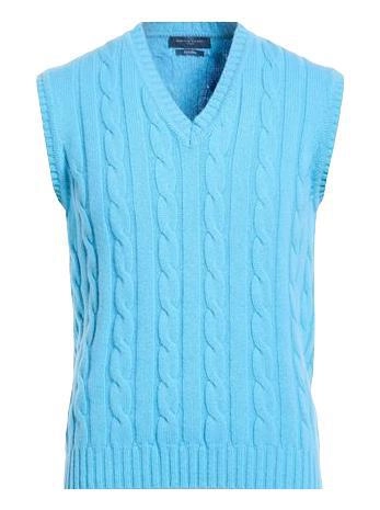 DANIELE FIESOLI Merino Wool V-neck Sweater - Azure