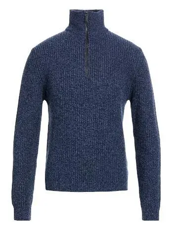 DANIELE FIESOLI Turtleneck Merino Wool And Polyamide Sweater - Blue